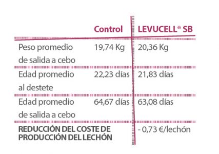 Uso de LEVUCELL® SB en cerdas y lechones dentro de un plan de reducción ...