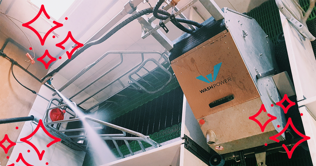 Limpieza eficiente de granjas porcinas con PROCLEANER X100